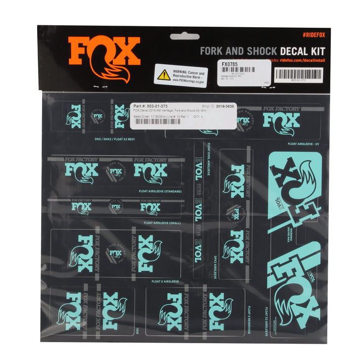 Heritage Decal Kit for Forks and Shocks - Fanatik Bike Co.