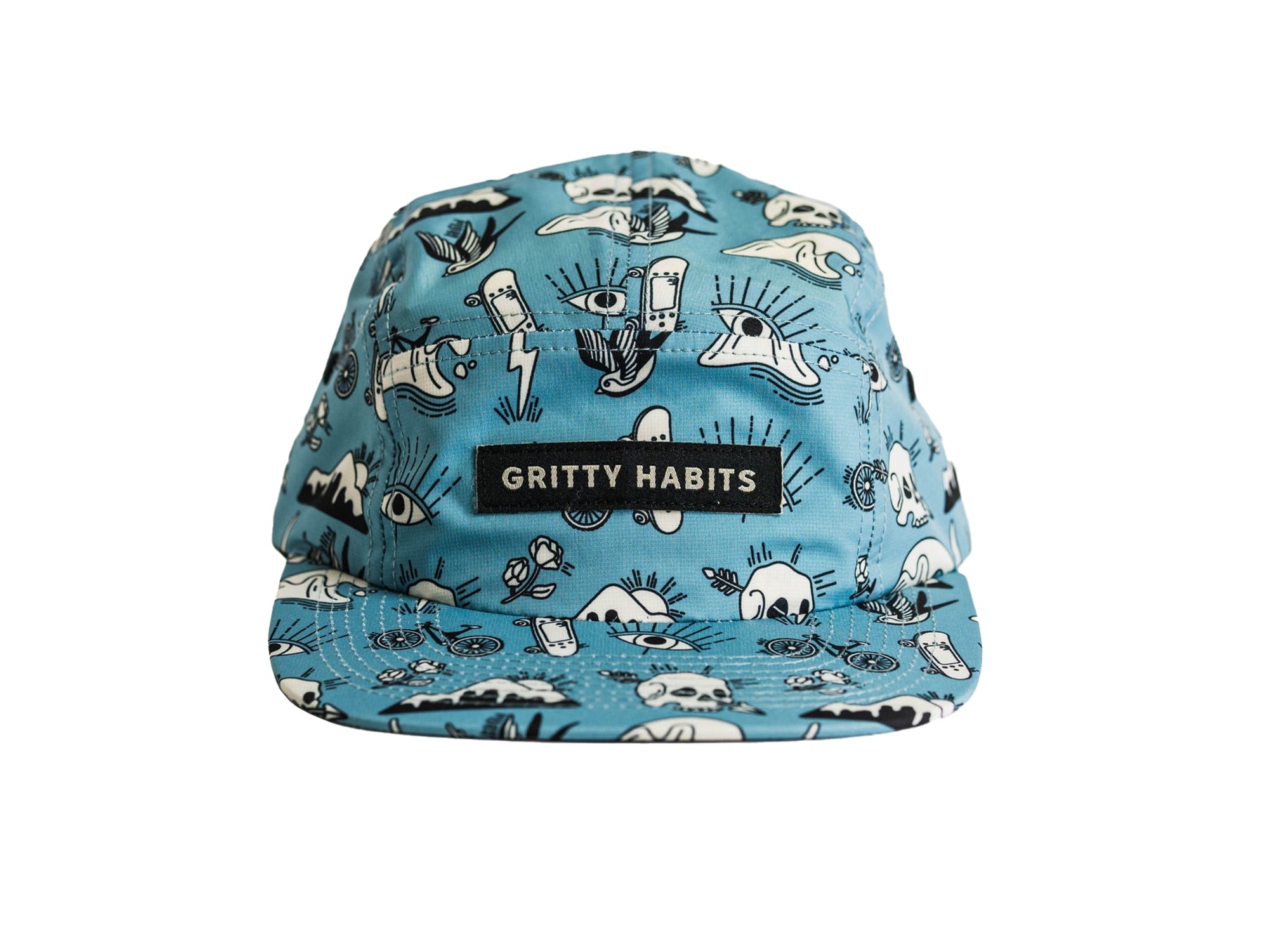 Gritty Habits Ride or Die 5-Panel Hat - Fanatik Bike Co.