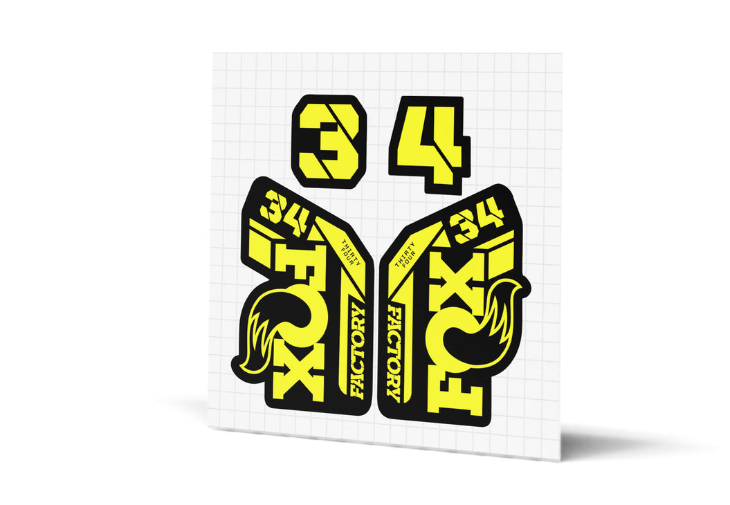 34 Factory Gloss Decals - Black Lowers - Fanatik Bike Co.